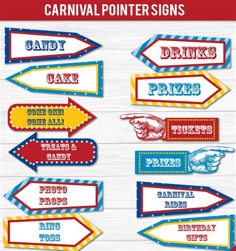 Free Printable Carnival Signs Free Download And Print For You