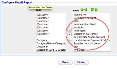 Hide And Show Columns BI Cloud Help Centre