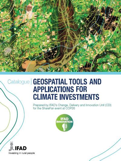 catalogue of geospatial tools and applications for climate investments