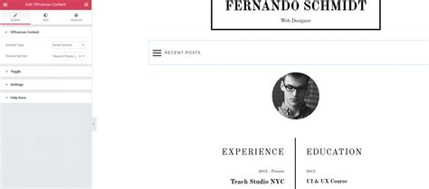 How To Display Recent Posts In Off Canvas Widget PowerPack Addons For Elementor