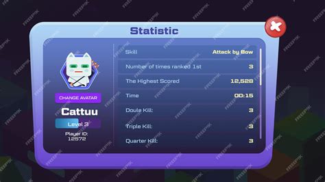 Premium Psd Casual Game Ui Popup