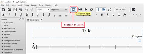 midi connection musescore
