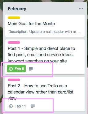 Lauren Myers Co How To Use Trello In A Calendar View