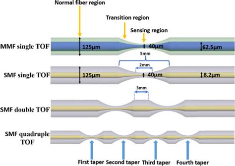 Schematic Of The Smf Mmf Based Single Double Quadruple Tof Structure Download Scientific Diagram