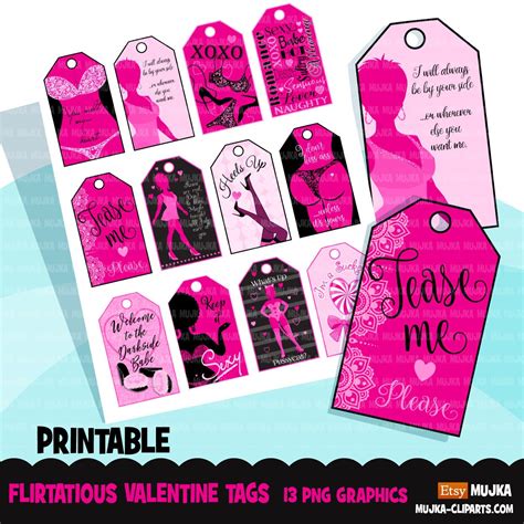 Sexy Gift Tags Png Printable Valentine Gift Tags Etsy