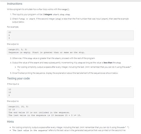 Solved Instructionswrite A Program To Simulate How A For
