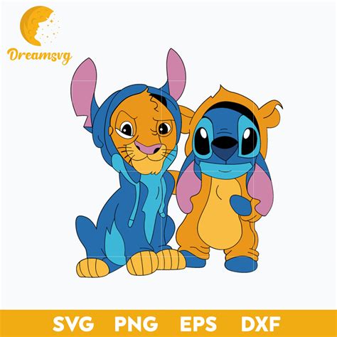 Stitch And Simba Best Friend Svg Stitch And Simba Svg Stitch Hallowe