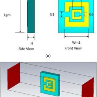 Metasurface Unit Cell A Geometry B CST Simulation Model Download Scientific Diagram