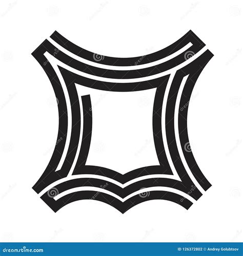 Leather Logo Vector Outline Line Icon Stock Vector Illustration Of Luxury Icon 126372802