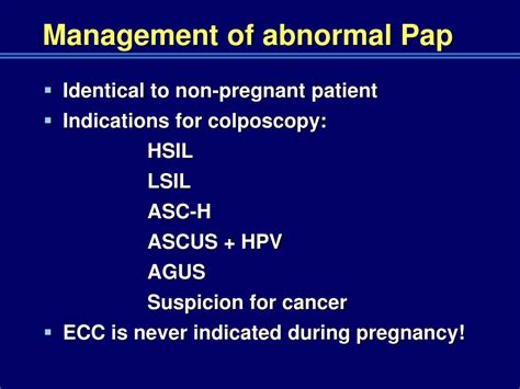 PPT Abnormal Pap In Pregnancy PowerPoint Presentation Free Download ID 4219643