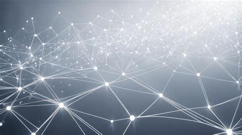Abstract Network Of Interconnected Points And Lines Symbolizing Data Flow And Connectivity