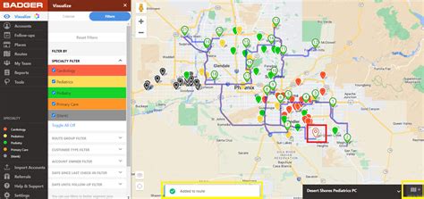 How To Route Filtered Accounts Web App Badger Maps