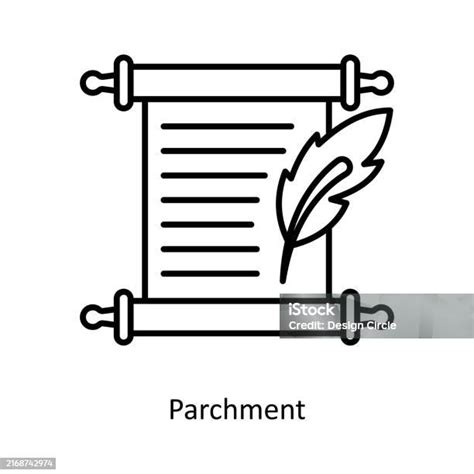 Parchmentvector 윤곽선 아이콘 디자인 일러스트 벽지 법과 정의 기호 흰색 배경 Eps 10 파일 벽지 0명에 대한 스톡 벡터 아트 및 기타 이미지 Istock