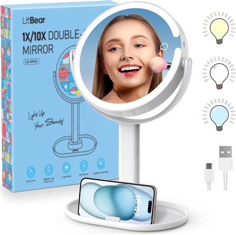 Vanity Magnifying Mirror With Light 10x Magnifying Mirror
