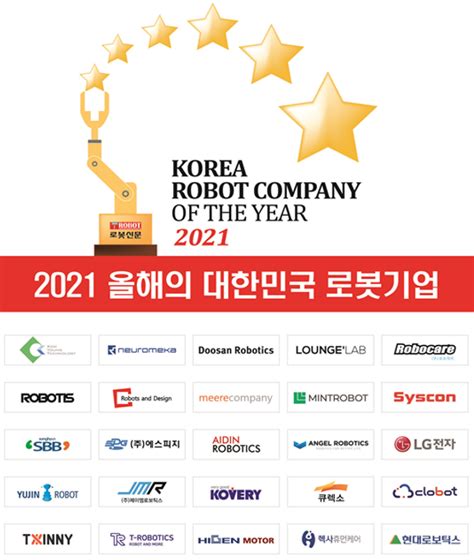 로봇신문 2021 올해의 대한민국 로봇기업 선정