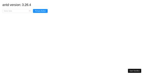 Antd Reproduction Template Codesandbox