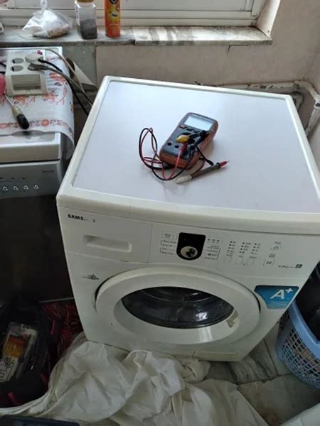 رفع مشکل عدم آبگیری و عدم چرخش ماشین لباسشویی 6 کیلویی سامسونگ مدل B2076 در رشت