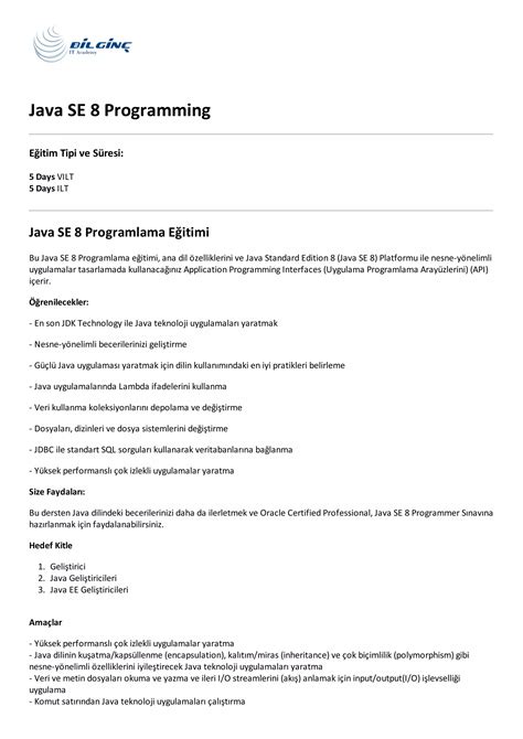 Java Se 8 Programming Pdf