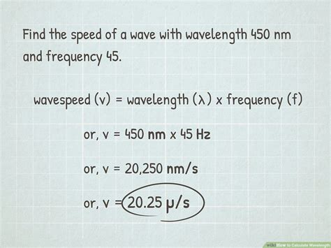 Wave Speed Formula