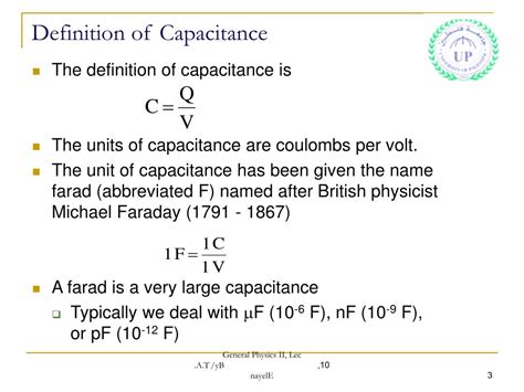 Capacitance Meaning