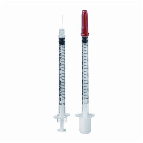 Шприц инсулиновый 1мл U40, интегрированная игла 30G (0,3x12), 3-х комп ...