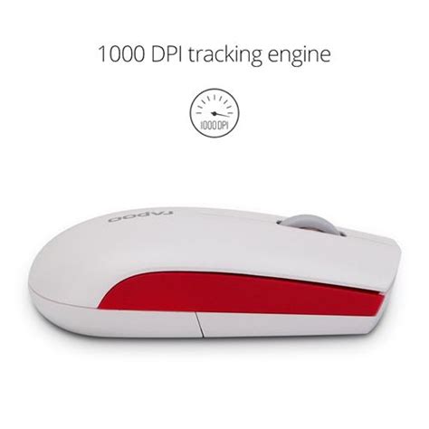 Rapoo 8000 Wireless Keyboard Mouse Set White