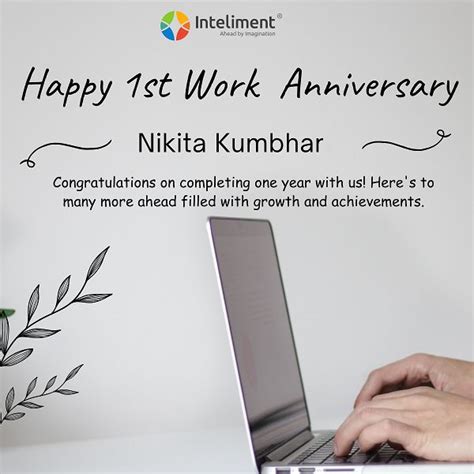 Nikita Kumbhar On Linkedin Celebrating 1st Work Anniversary At Inteliment 🥳