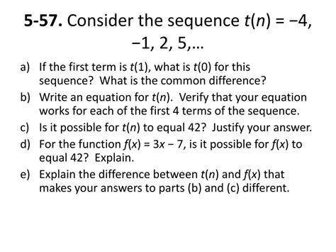 ppt 5 57 consider the sequence t n −4 −1 2 5 … powerpoint