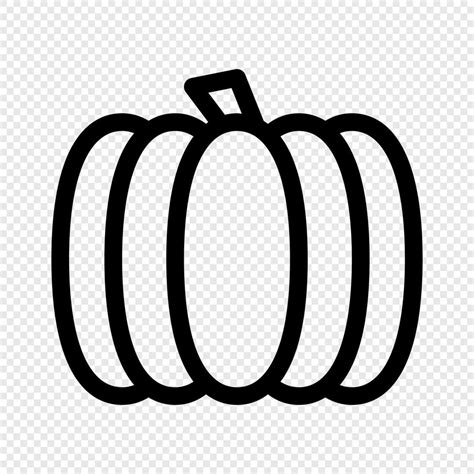 Icono De Calabaza Icono De Vector De Calabaza De Esquema Para Fondo