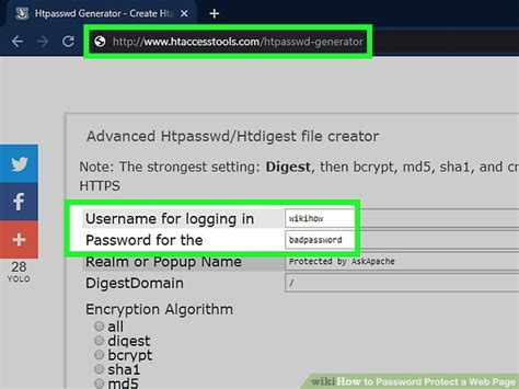 How To Password Protect A Web Page 7 Steps Wikihow