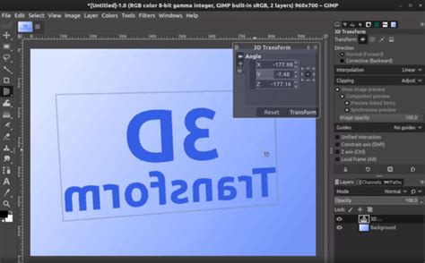 Gimp 21018 Is Out With Photoshop Like Toolbars New 3d Transform Tool