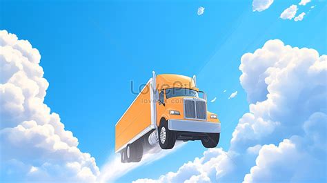 비행 트럭 일러스트 무료 다운로드 Lovepik