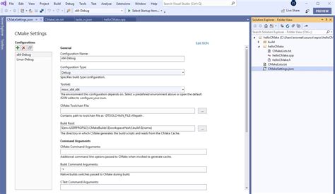 Introducing The New Cmake Project Settings Ui C Team Blog
