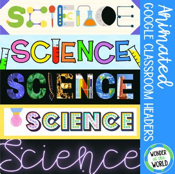 Animated Science Google Classroom Headers Banners By Wonder At The World
