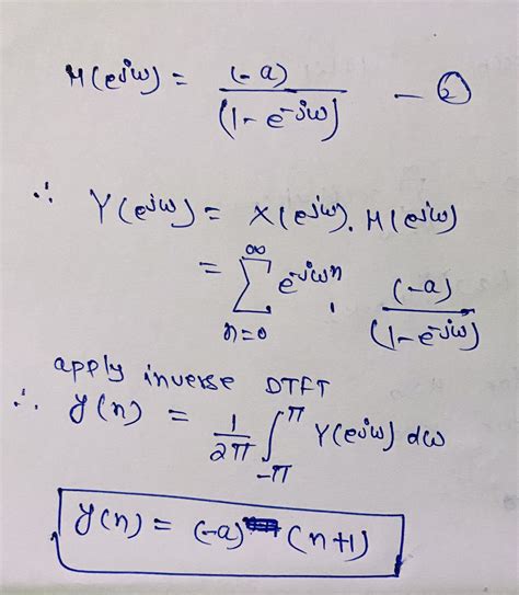 Solved 6 Assume That A Dt Siso Lti System Described By Its Unit