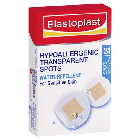Elastoplast Hypoallergenic Clear Spots 24 Pack Specialist Clinic Pharmacy