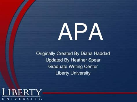 PPT APA PowerPoint Presentation Free Download ID