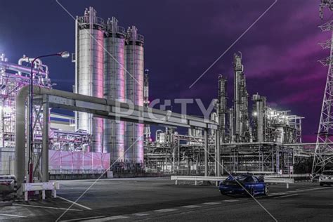 京浜工業地帯の工場夜景 ID 24330 ご当地写真イラスト素材サイト PICTY ピクティ