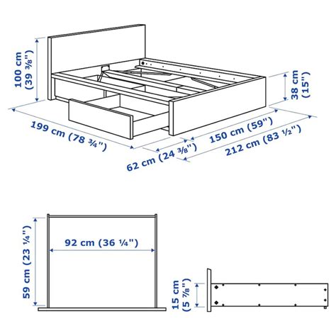 Ikea Bed Frame2 Storage Boxesslatted Bed Base Aptdeco
