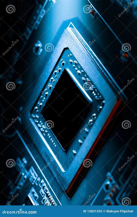 Processor Stock Image Image Of Computer Microcircuits