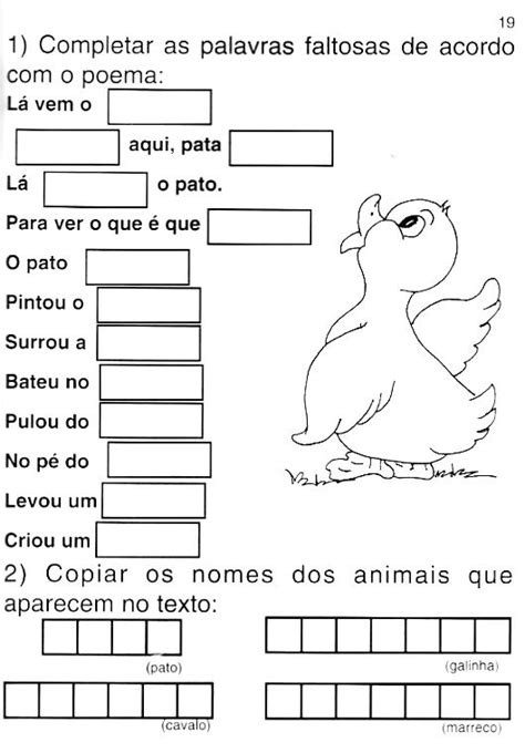 Mundo Infantil 2º Ano Poesia O Pato Vinicius De Moraes Atividades