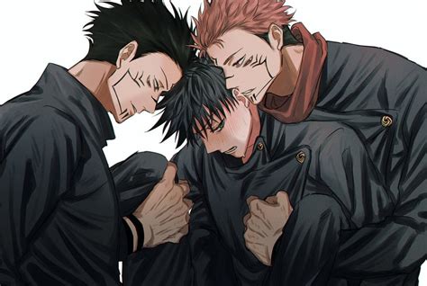 Fushiguro Megumi And Ryoumen Sukuna Jujutsu Kaisen Drawn By Fushirun Rung Danbooru