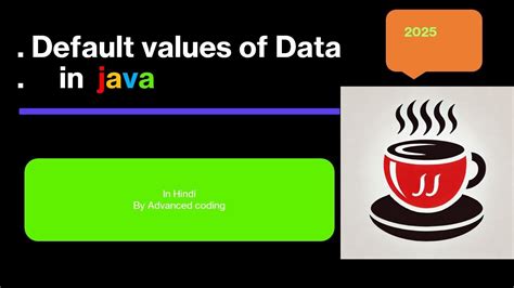 6 Default Values Of Data In Java 2025 Youtube