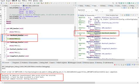 S32k312evb Q172 Hardfaulthandler Occurs Before Debugging Starts Nxp Community