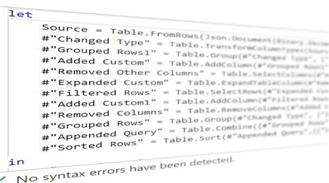 How To Use Power Querys Advanced Editor