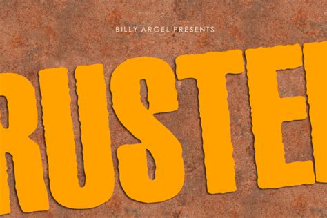 RUSTED PERSONAL USE Font 1001 Fonts