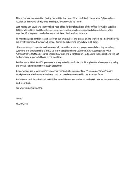 Memo For Isulam Utility Pdf