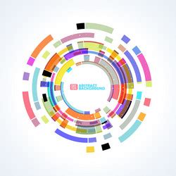Abstract Technology Circles Royalty Free Vector Image