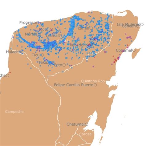 Interactive Map Of Mexicos Yucatan Peninsula Parks