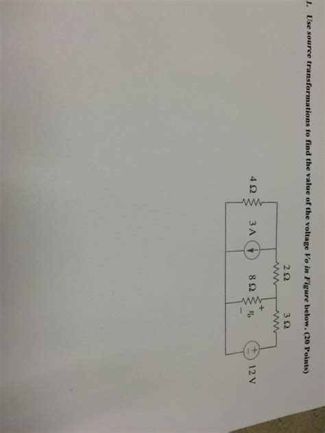 Solved Use Source Transformation To Find The Value Of The Chegg